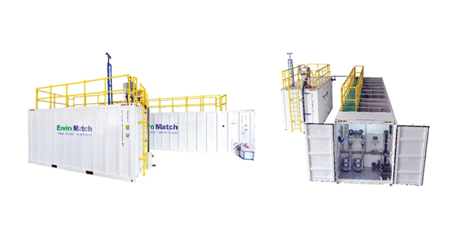 144 m³/day Containerized BioMatch T‑MBBR Wastewater Treatment System ...